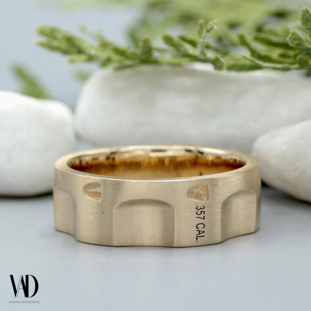 Revolver Wedding Ring - Gun Ring - Men's Wedding Band - Etsy