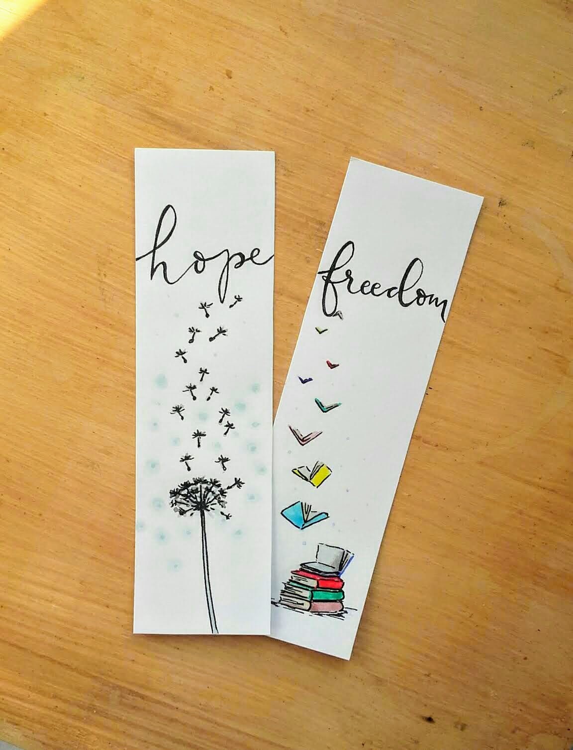 Painting Ink Original hand-painted Bookmarks etna.com.pe