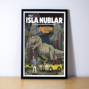 Isla Nublar (jurassic Park) - Travel Poster - Etsy