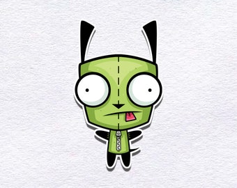 Invader Zim Gir Sticker - Etsy