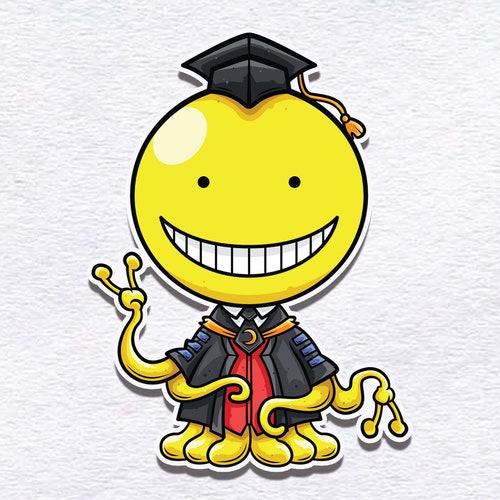 Koro Sensei Vinyl Sticker Assassination Classroom - Etsy