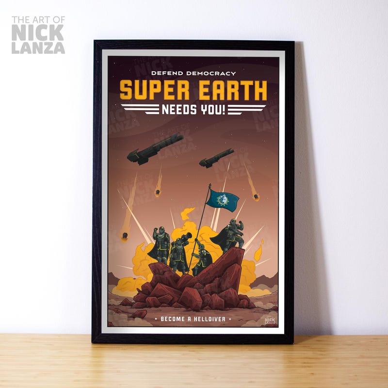 Helldivers Posters - Etsy