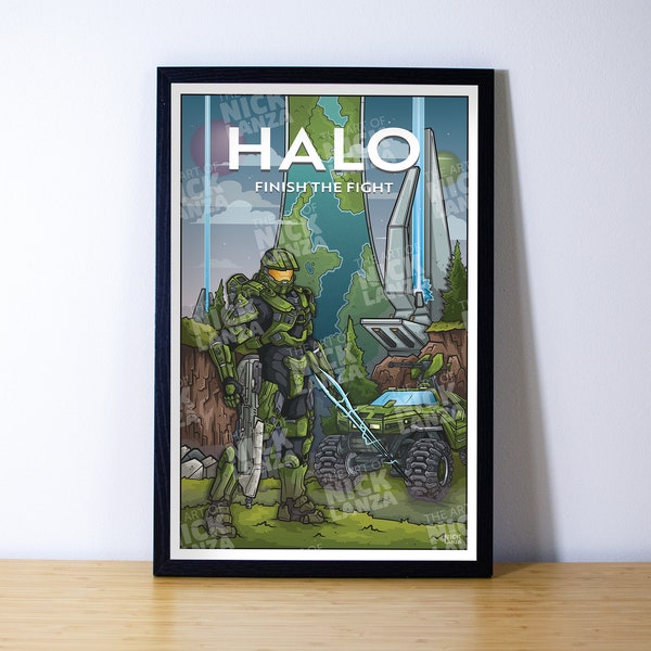 Halo Poster - Etsy