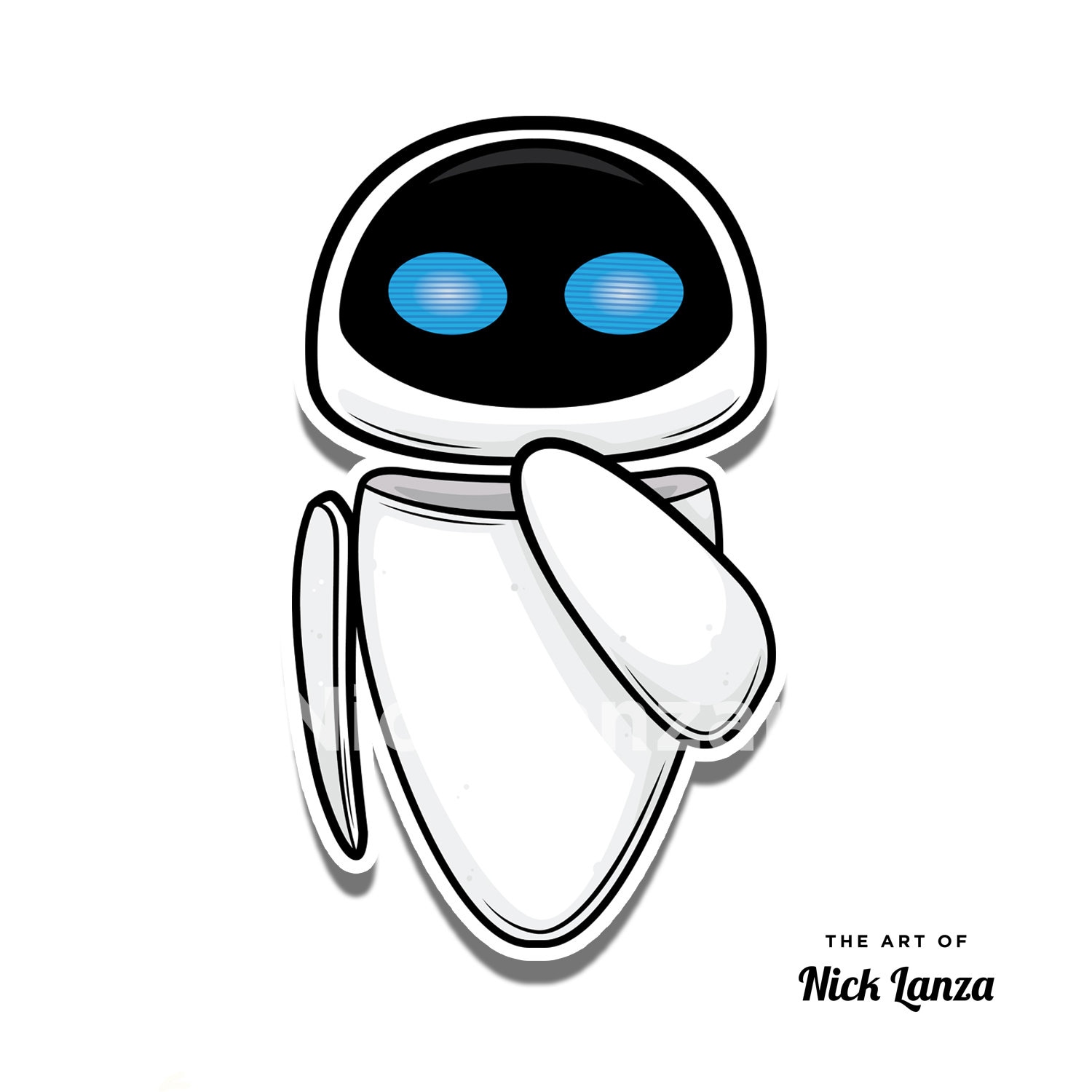 Wall-e & EVE Disney Pixar Vinyl Sticker Set | Etsy Australia