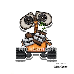 Wall-e & EVE Disney Pixar Vinyl Sticker Set - Etsy