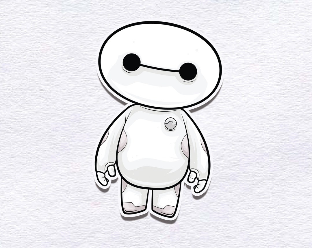 Baymax Vinyl Sticker - Etsy