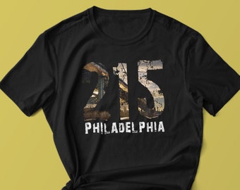 215 Area Code Shirt - Etsy