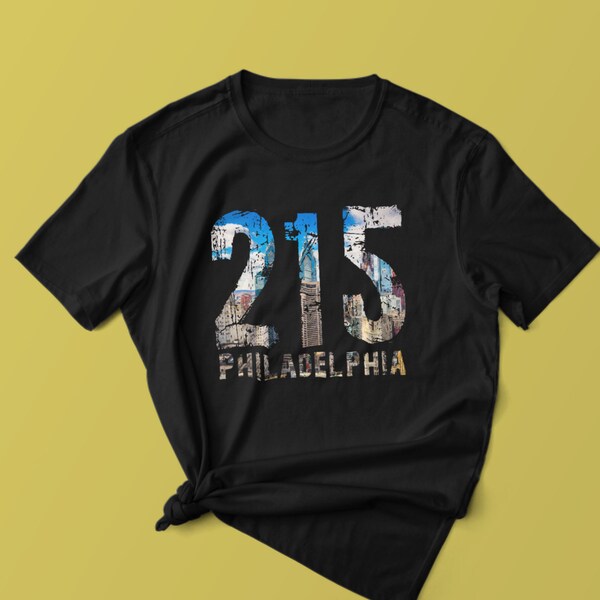 215 Area Code Shirt - Etsy