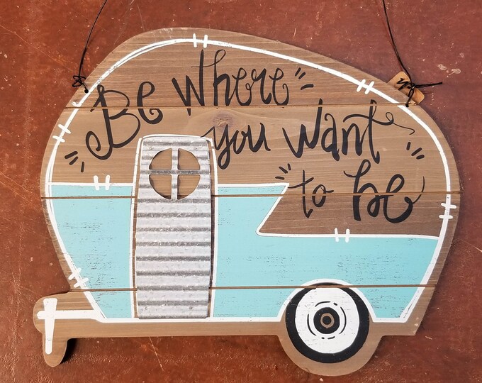 Camper Wood Sign, Trailer Sign, Camper Sign for Wreath - Etsy