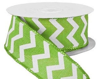 Lime Green Chevron | Etsy