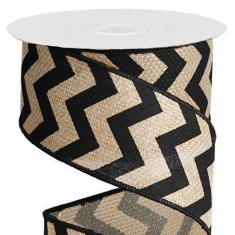 Black Chevron Ribbon - Etsy
