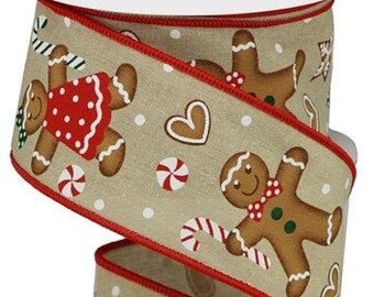 Gingerbread Ribbon for Christmas - Etsy