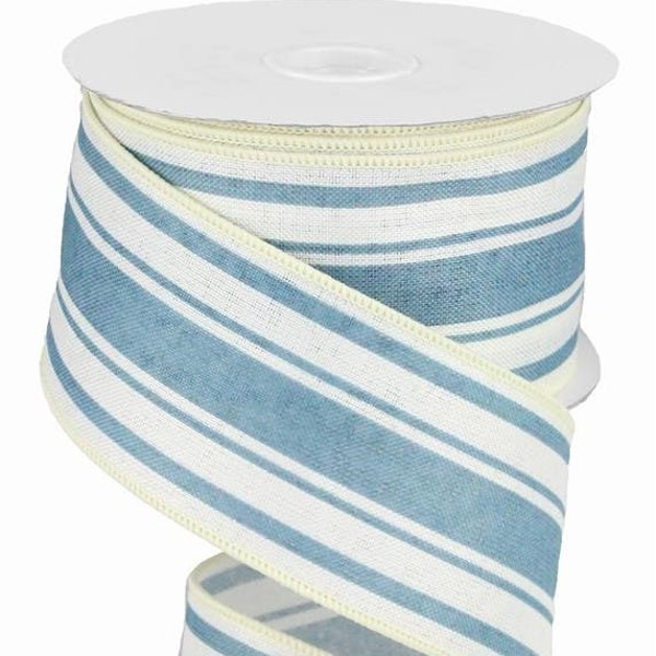 Blue Striped Ribbon - Etsy