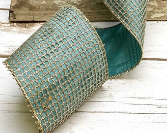 Aqua Blue Ribbon | Etsy