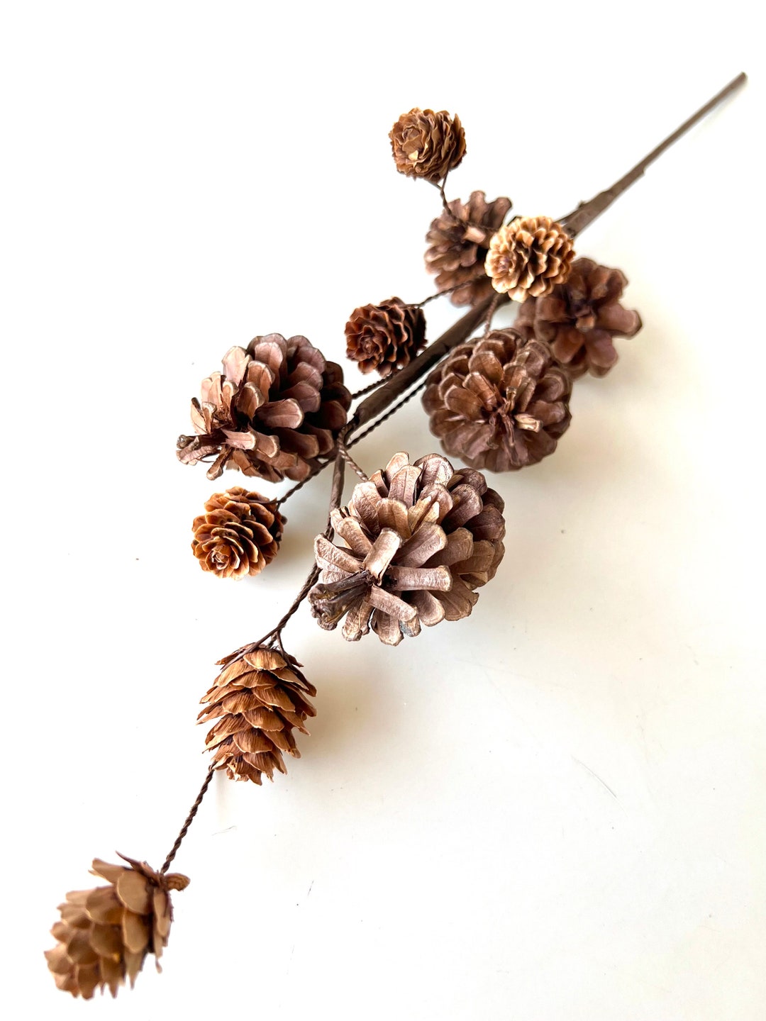 Pinecone Pick, Pinecone Stem for Fall, Christmas Pinecone Spray, Wreath ...