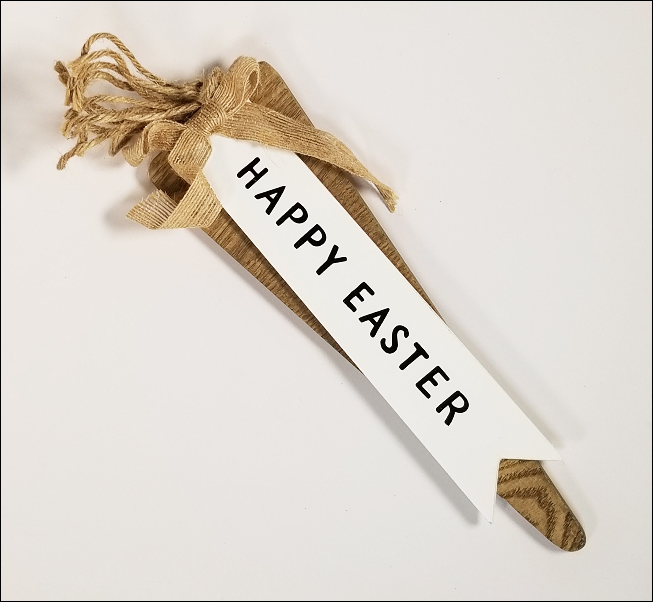 Happy Easter Carrot Sign Easter Decor Rustic Carrot Easter - Etsy