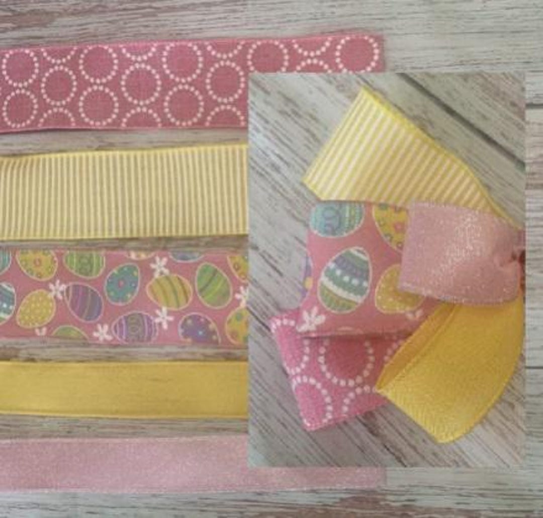 Easter Bow Making Kit, Easter Egg Bow Kit, Easter Basket Bow, Easy ...