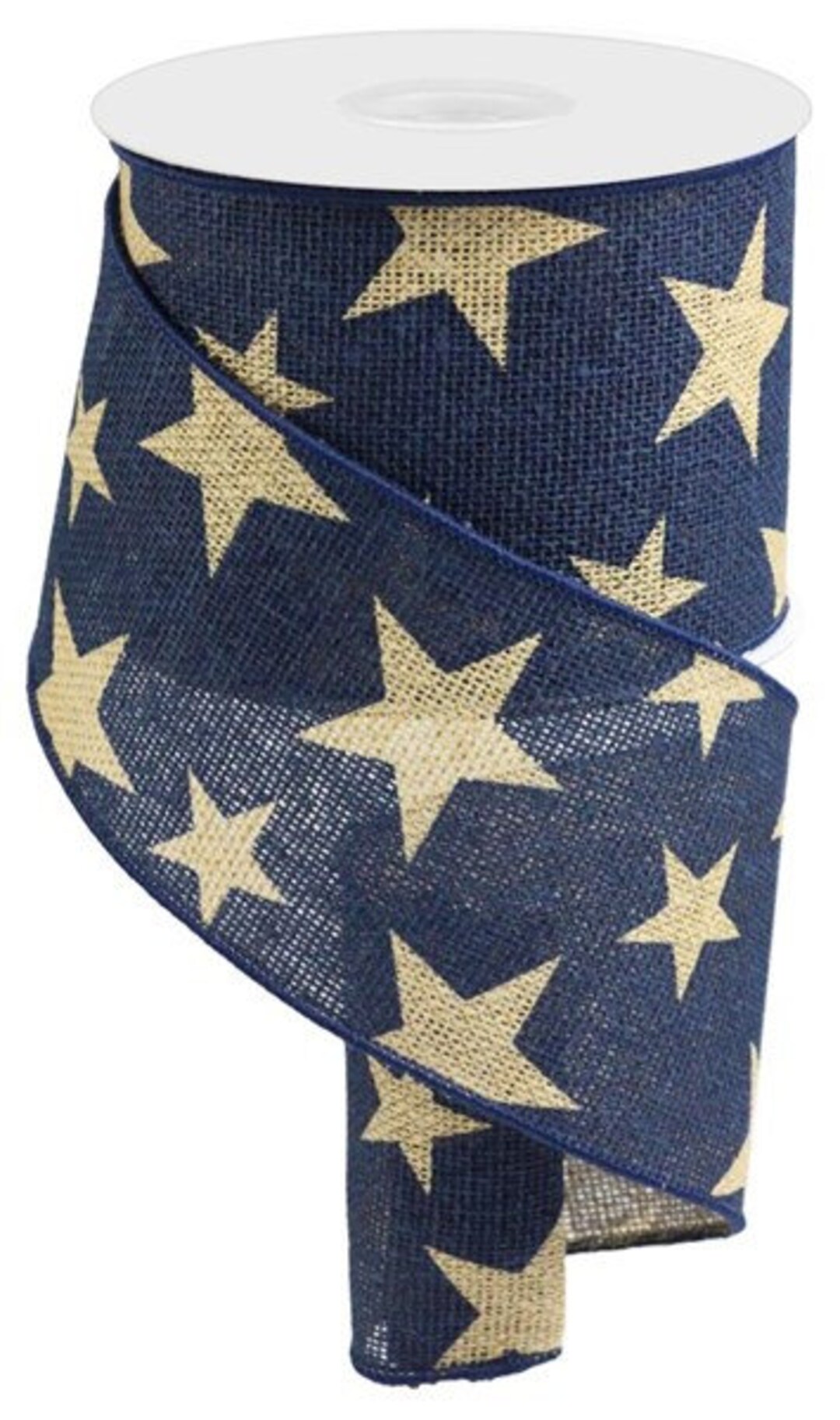 Wired Star Ribbon Blue Star Ribbon Navy Star Ribbon Fourth - Etsy