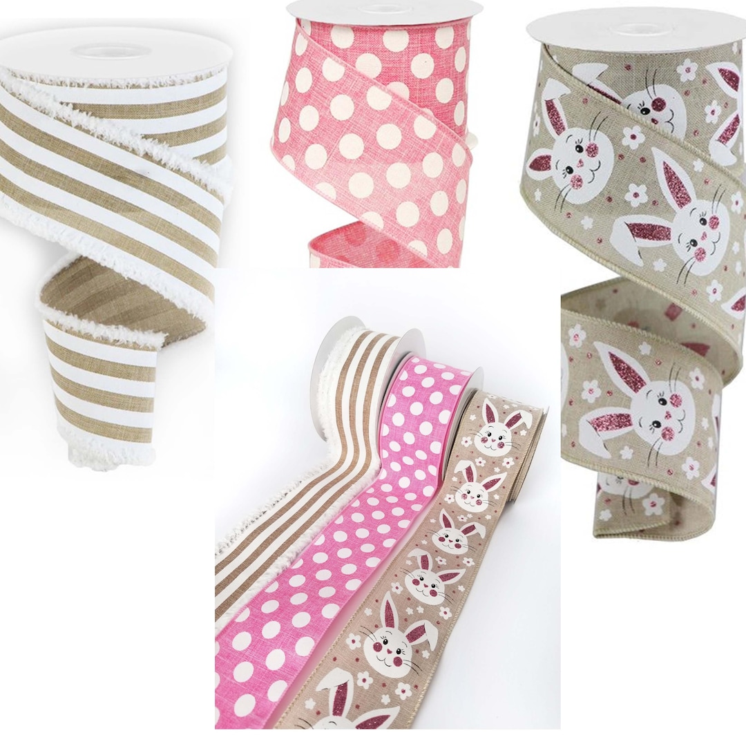 Easter Ribbon Collection, Easter Bunny Ribbon for Wreaths and Bows ...