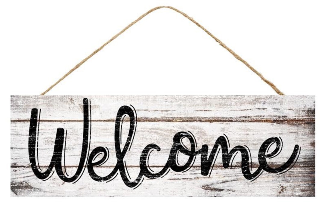 Welcome Wood Sign, Rustic Welcome Sign, Farmhouse Welcome Sign - Etsy