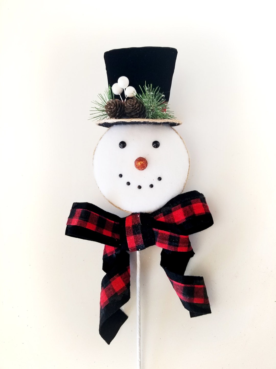 Snowman Decor, Snowman Christmas Wreath, Snowman Pick Spray, Christmas ...