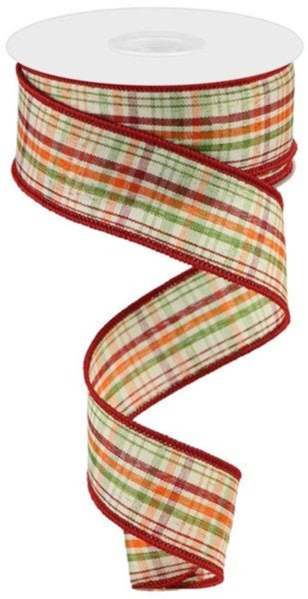 Wired Fall Plaid Ribbon Fall Ribbon for Wreaths and Bows - Etsy