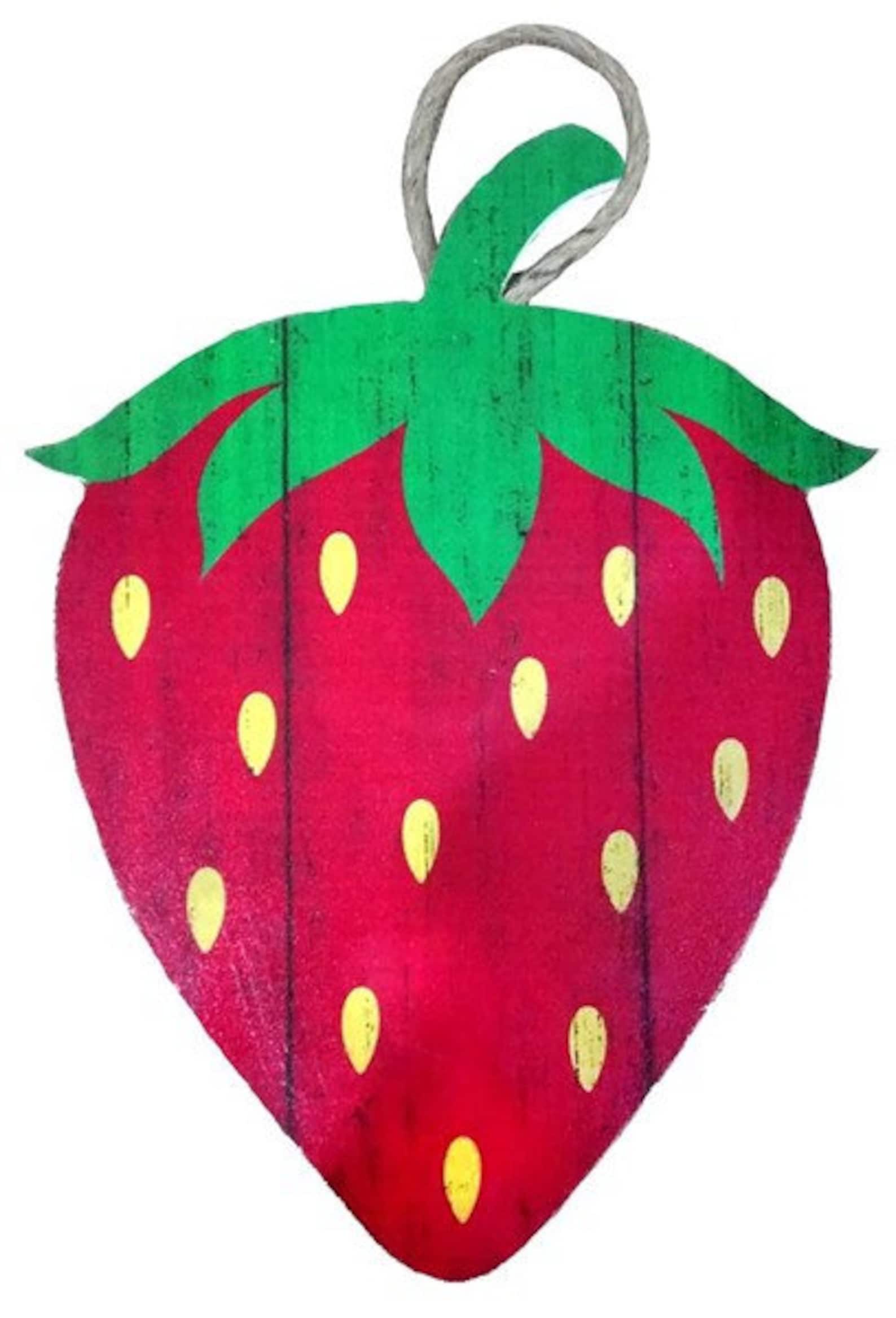 Strawberry Shaped Sign Strawberry Wood Sign Strawberry Decor - Etsy