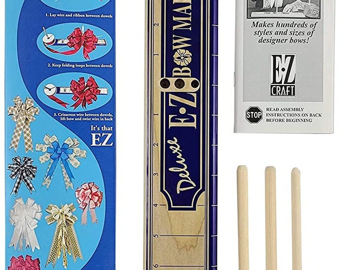 EZ Bow Maker, How to Make Bows, DIY Wreath Bow Maker, Bow Making Tool ...