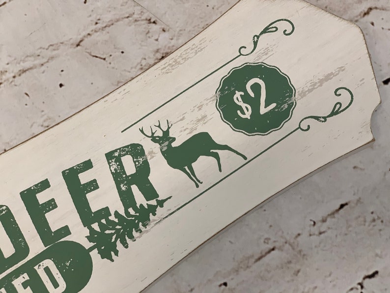 Reindeer Feed Sign Rustic Christmas Farmhouse Christmas - Etsy