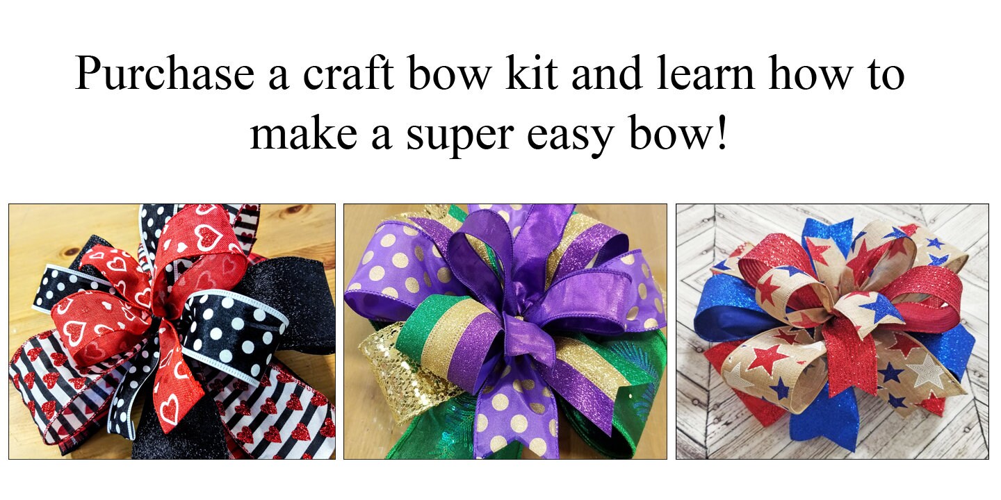 How to Make a Bow Craft Bow Instructions Bow Directions Bow - Etsy