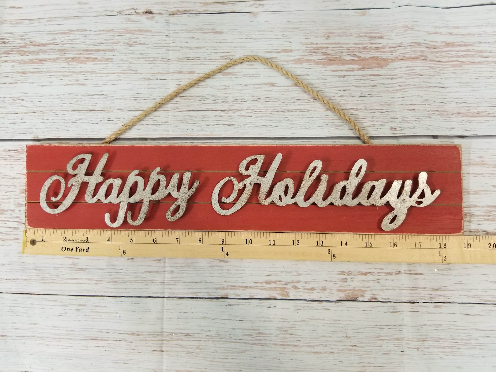 Happy Holidays Wood Sign Rustic Christmas Sign Christmas - Etsy