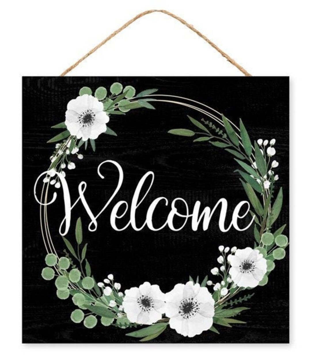 Spring Welcome Sign, Floral Welcome Sign, Welcome Wood Sign, Welcome ...