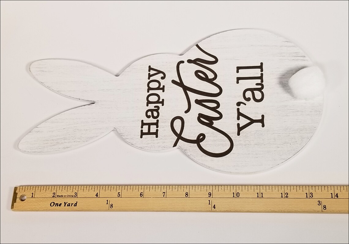 Easter Bunny Sign Easter Bunny Decor Easter Shelf Sitter - Etsy