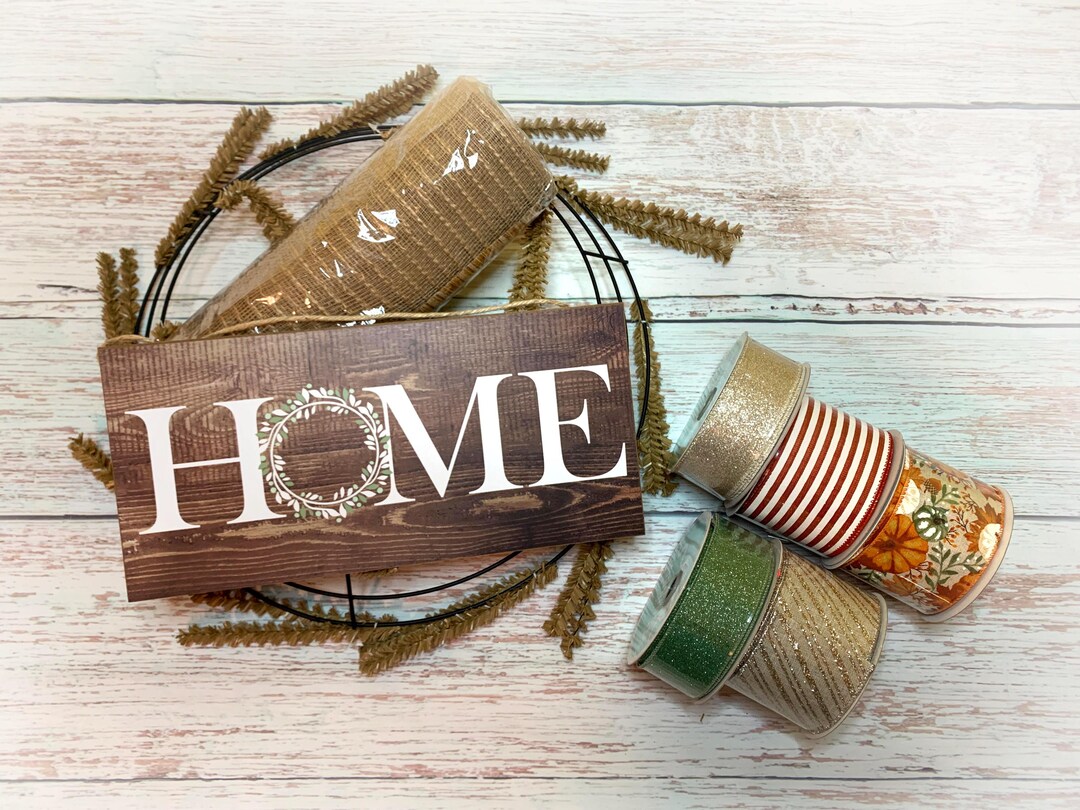 Fall Wreath Kit, DIY Wreath Kit for Fall, Easy Wreath Making Kit, Fall ...