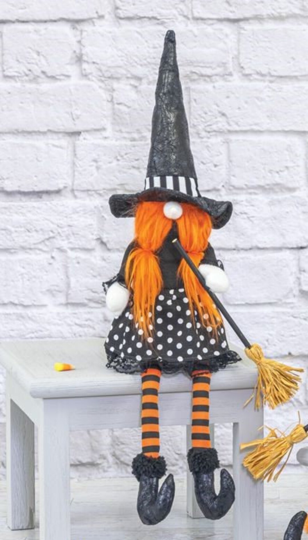Halloween Witch Shelf Sitter, Witch Gnome Plush, Halloween Gnome, Witch ...