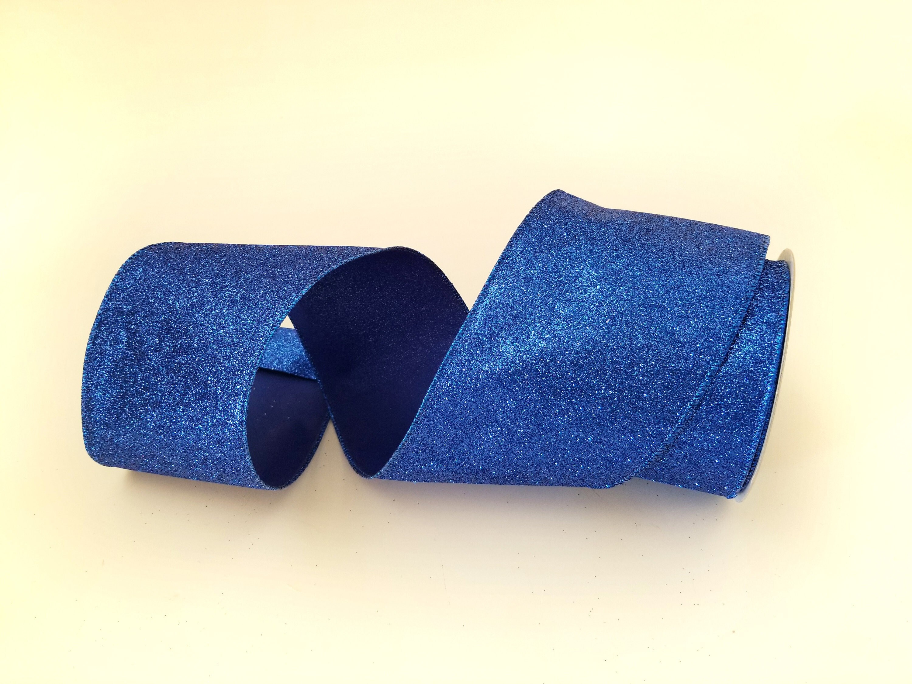Blue Wired Ribbon