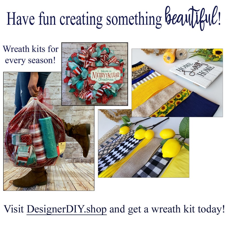 Spring Wreath Kit Easter Wreath Kit Easy Wreath Making Kit - Etsy