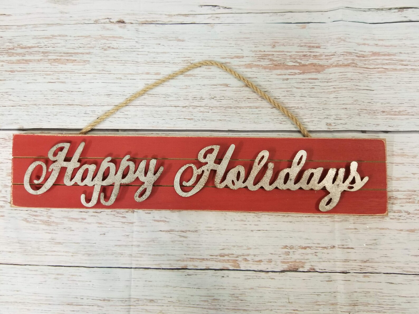 Happy Holidays Wood Sign Rustic Christmas Sign Christmas - Etsy
