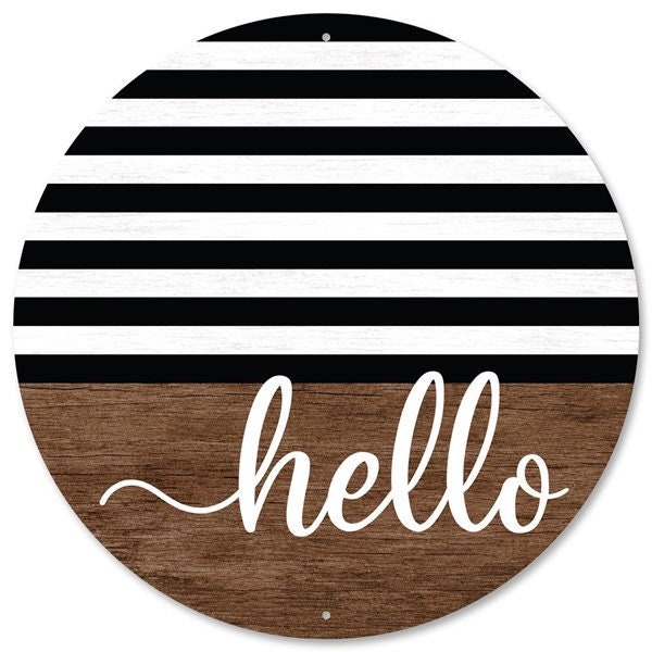 Round Wood Summer Sign - Etsy