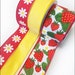 Strawberry Ribbon, Wired Ribbon for Wreaths and Bows, Ribbon Set ...