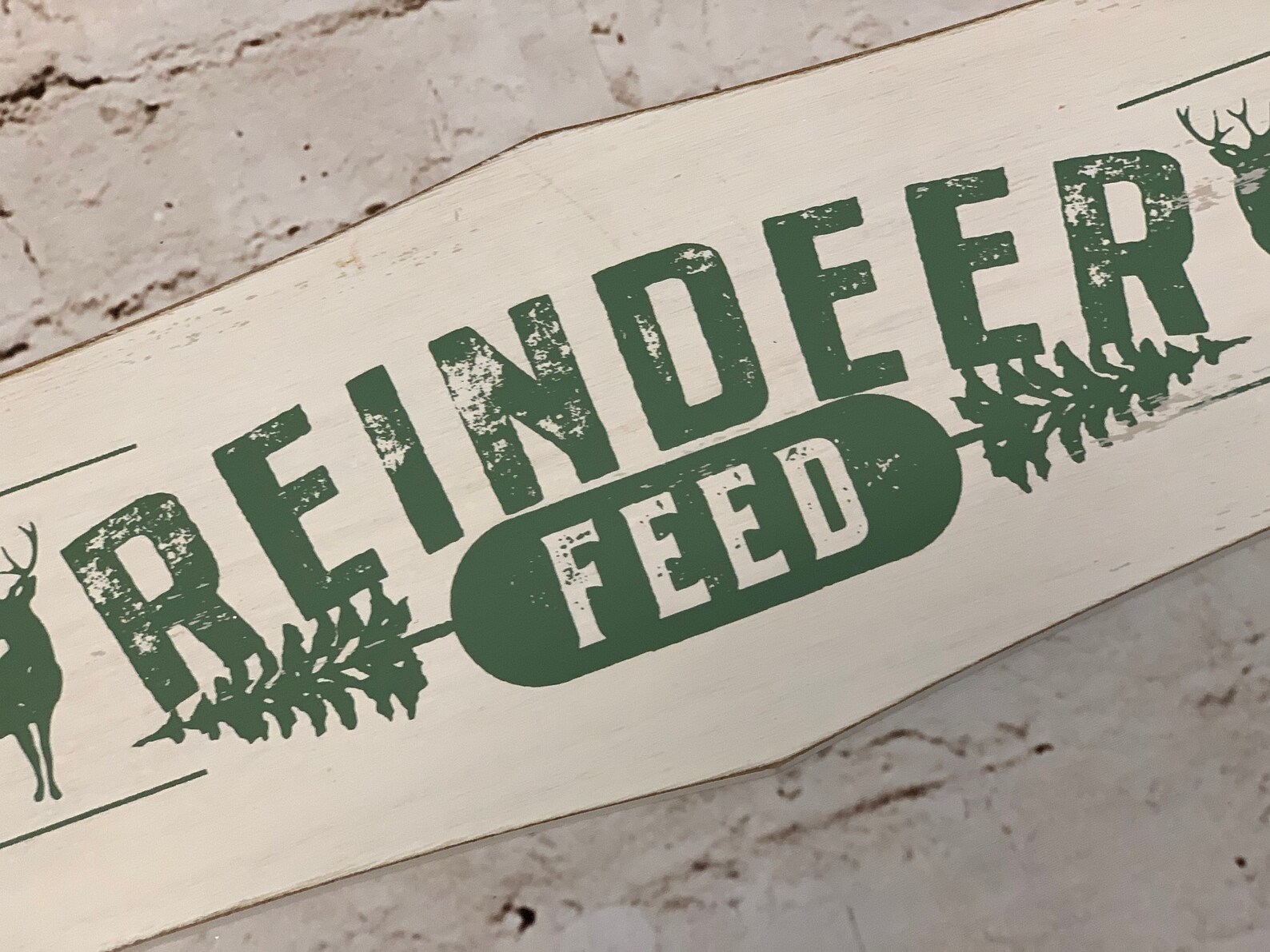 Reindeer Feed Sign Rustic Christmas Farmhouse Christmas | Etsy