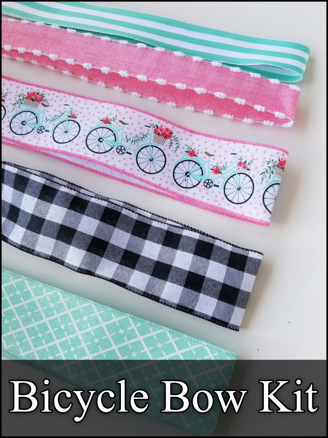 Easy Bow Making Kit, Spring Bow Kit, How to Make a Bow by Hand, Wreath ...