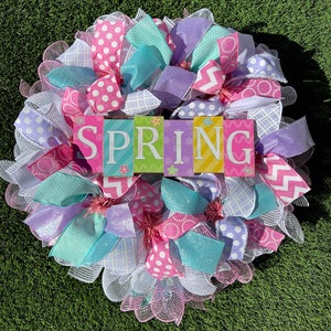 Spring Wreath Kit, Easter Wreath Kit, Easy Wreath Making Kit With ...