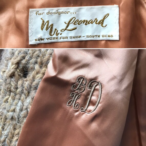 1970s Mr. Leonard Mink Sweater Coat / Mink Knit Coat … - Gem