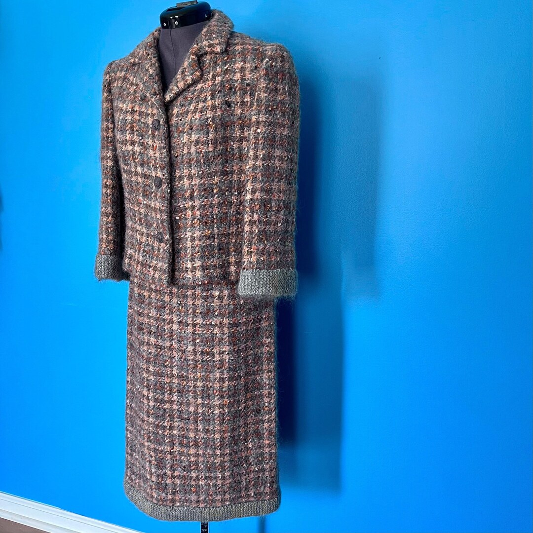 Lovely 1960s Wool & Angora Jacket and Skirt Set by Adolphe Zelinka ...