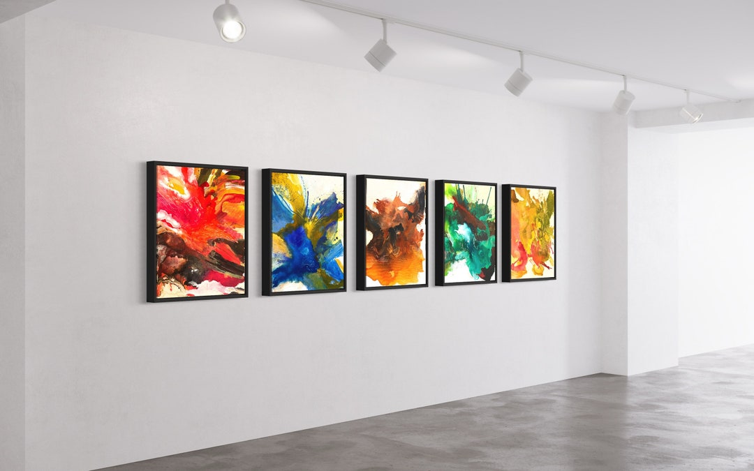 Frontier Experience. Original Abstract Modern Paintings. Colorful ...