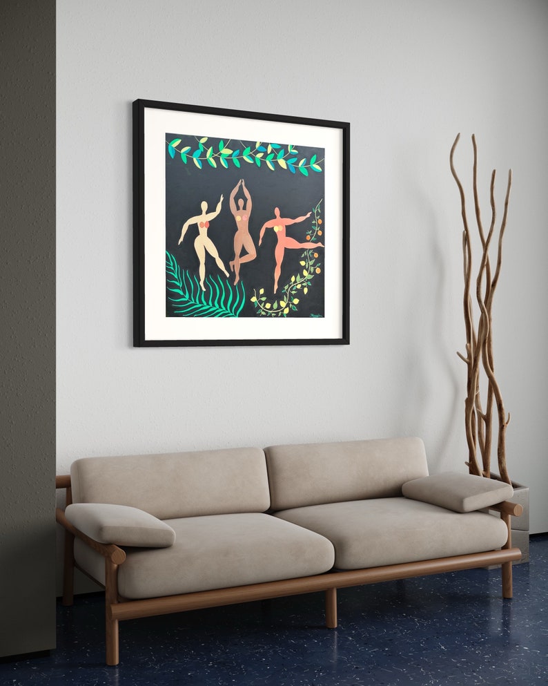 Colorful Bathers Acrylic Art Print – St. Lucia Inspired - Etsy