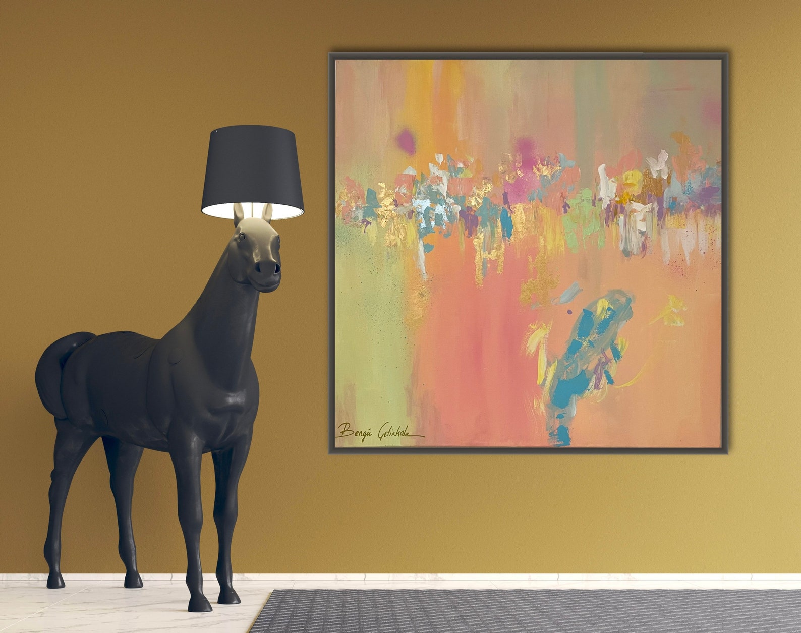 Cosmic Day One of a Kind Colorful Contemporary Abstract Art. - Etsy