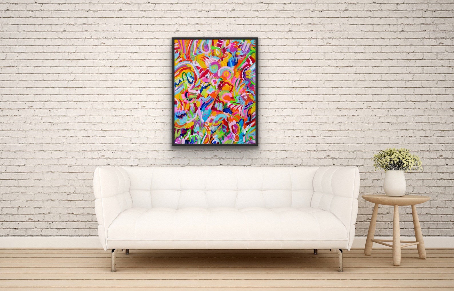 Samba Brasil: Original Colorful Abstract Painting. Modern Art. | Etsy