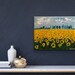 Sun Flower Fields Original Abstract Artwork. Landscape - Etsy